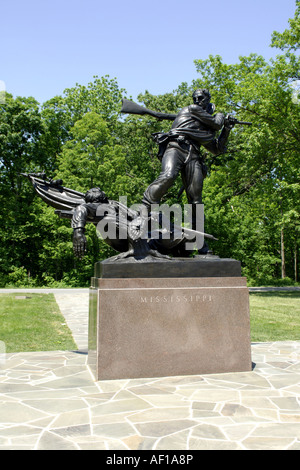 The Mississippi Memorial at Pitzer Woods Gettysburg Pennsylvania PA in ...