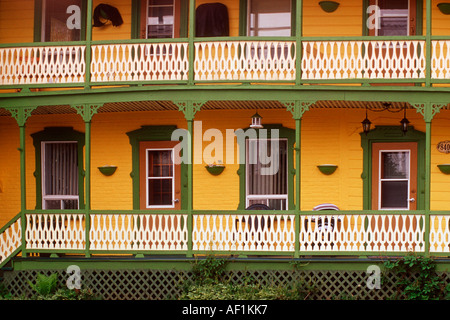 A house showing traditional french canadian architecture in Quebec City ...