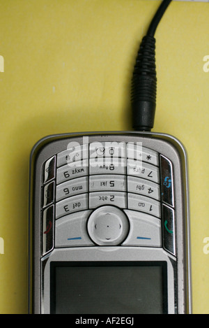 A mobile phone Nokia pictured against a yellow background Stock Photo ...