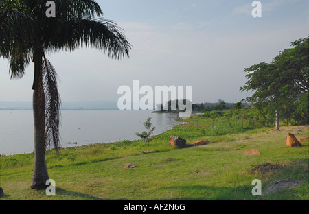 The Winam or Kavirondo Gulf of Lake Victoria with Homa Mountain on the ...