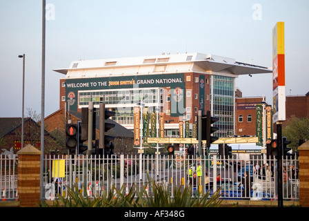 The Queen Mother stand at Aintree racecourse in Liverpool home of the ...