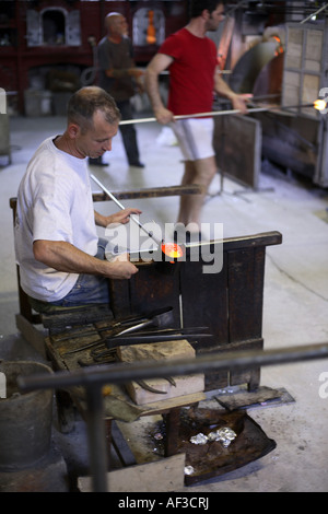 gaffer at work, Italy, Murano Stock Photo - Alamy
