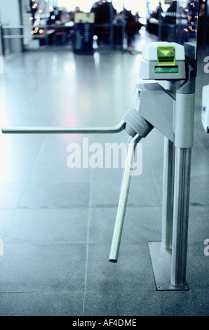 Automatic entrance control system with chip card access Stock Photo - Alamy