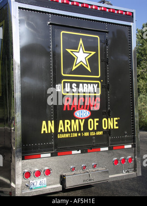 Rear view of a U.S. Army truck used during World War One. This image ...