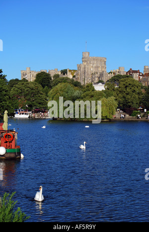 Windsor Castle and River Thames, Windsor, Berkshire, England, UK Stock ...