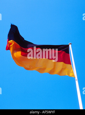 Deutschland Flagge Banner schwarz rot gold abstrakt Stock Photo - Alamy