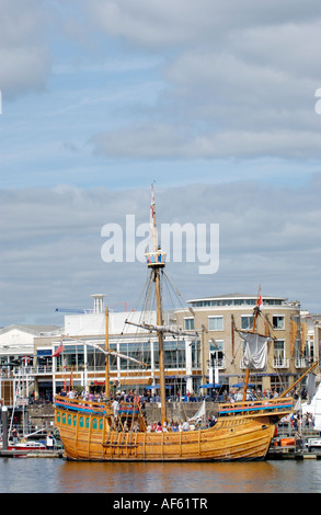The Mathew sail boat, replica of John Cabot's wooden ship which crossed ...