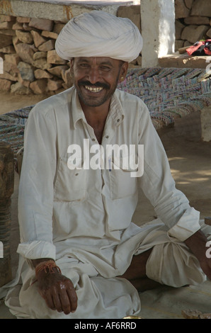 Portrait of a Bishnoi man in India Stock Photo - Alamy