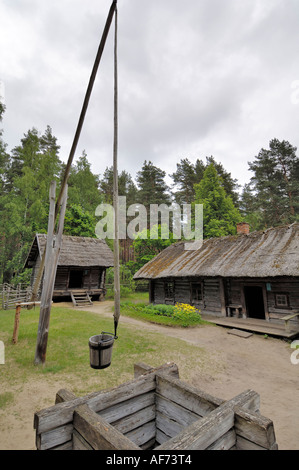 Traditional Latvian peasants homestead circa 1860's from the Latgale ...