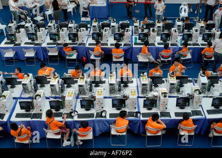 Singapore schoolchildren participating in national computer competition ...