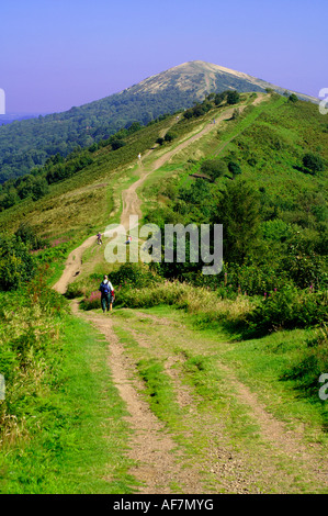 North view across the Malvern Hills Worcestershire Beacon Stock Photo ...