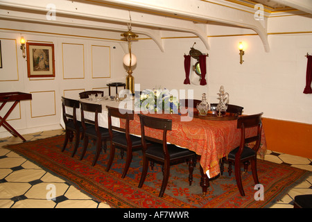 Portsmouth, HMS Warrior, Officers' Wardroom Hampshire England UK ...