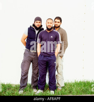 The Tipton Three Shafiq Rasul, Ruhal Ahmed, Asif Iqbal at a showing of ...