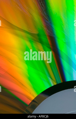 light refracted of the surface of a CD Stock Photo - Alamy