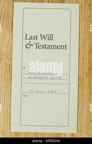 a last will and testament pack Stock Photo - Alamy