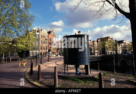 Street Urinal in Amsterdam Stock Photo - Alamy