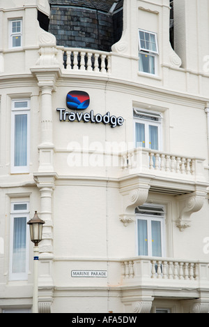 A Travelodge Hotel on Eastbourne Seafront, East Sussex, England Stock ...