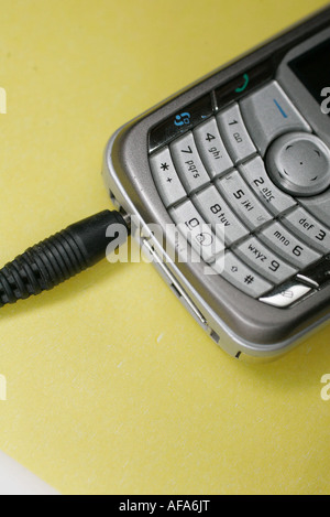 A mobile phone Nokia pictured against a yellow background Stock Photo ...
