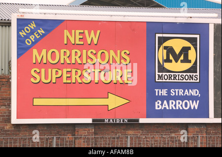 Morrisons supermarket, Barrow-in-Furness, Cumbria, England UK Stock ...