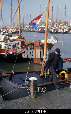 Harbour view, Volendam, Netherlands Stock Photo - Alamy