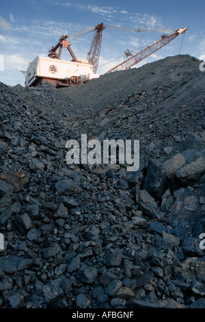 Anthracite Coal Strip-Mine, Pennsylvania, USA, 1905 Stock Photo ...
