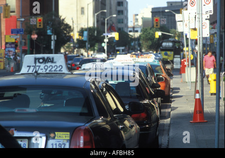 A taxi rank in Toronto Ontario Canada Stock Photo - Alamy