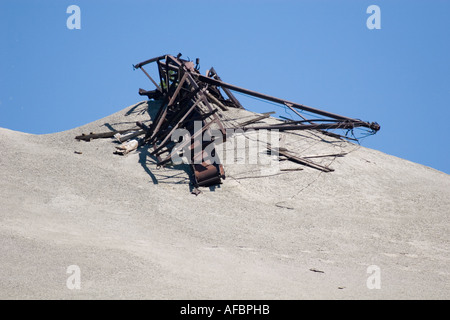 Ruins of iron mine is a mountain of trailings Moriah New York Stock ...