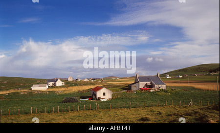 Crofting township of Eoligarry on the island of Barra Outer Hebrides ...