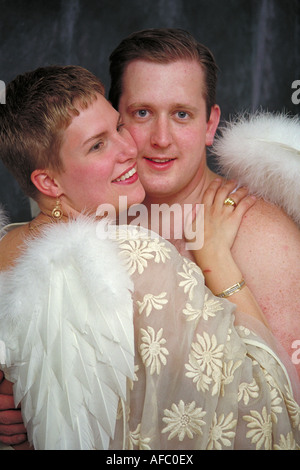A young couple of angels. St. Paul, Minnesota Stock Photo - Alamy