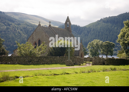 St Bega's Church, beside Bassenthwaite Lake in the grounds of Mirehouse ...