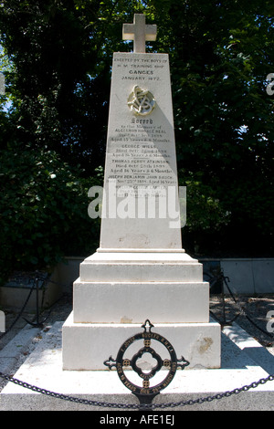 The HMS Ganges memorial at Mylor Church, Cornwall, UK Stock Photo - Alamy
