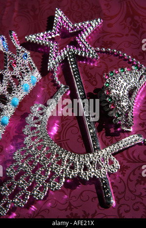 Colourful rhinestone jewelry, close-up Stock Photo - Alamy