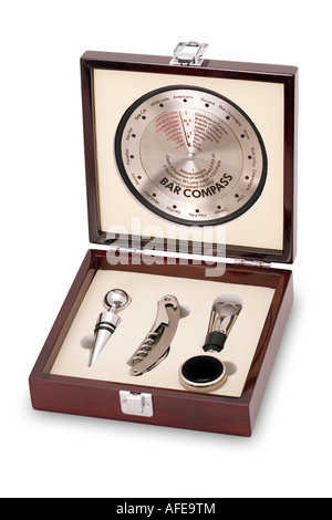 Compass box black color Stock Photo - Alamy