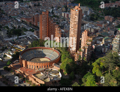Aerial view of the Santa María bullrings in Bogotá, Colombia Stock ...