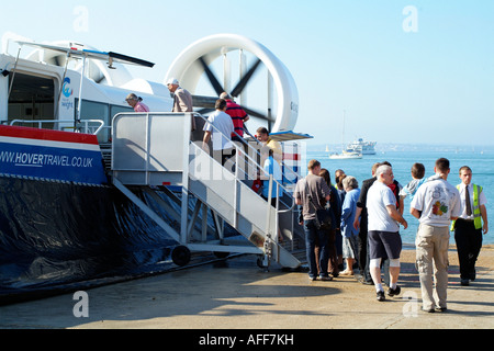 Solent Express BHT 130 Type Hovercraft on the apron at Southsea in ...