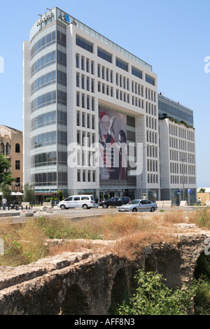 Building housing the an Nahar newspaper in Martyrs Square Beirut ...