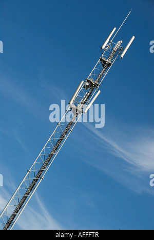 Image of a radio mast in the countryside Stock Photo - Alamy