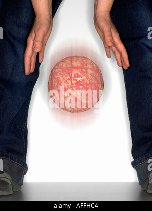 dropping a rubber band ball Stock Photo - Alamy