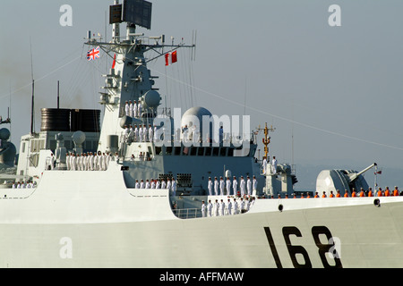 The Guangzhou a Luyang class missile destroyer ship of the Chinese Navy ...