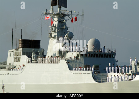 The Guangzhou a Luyang class missile destroyer ship of the Chinese Navy ...