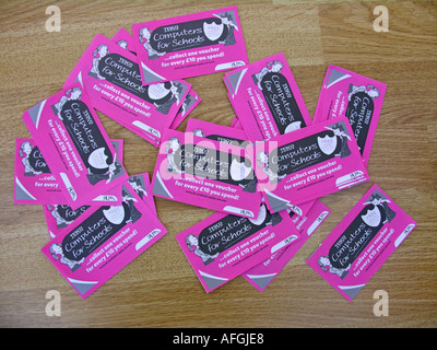 tesco computer vouchers for schools Stock Photo - Alamy