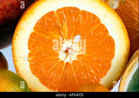 cut open orange Stock Photo - Alamy
