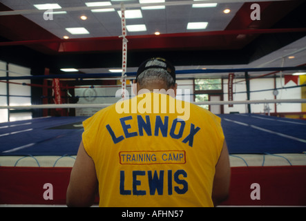 Boxer Lennox Lewis in training in New York USA Stock Photo - Alamy