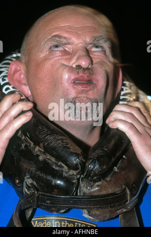 Gurner from the annual world gurning festival in Cumbria UK known as ...