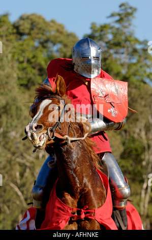 Knight Charging on Horseback Stock Photo - Alamy