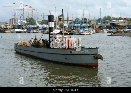Tugboat Mayflower, steam boat , Bristol floating harbour, England, UK ...