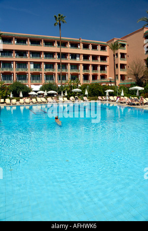 Swimming pool at the luxurious Hotel Mamounia Avenue Bab El Jdid ...