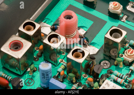 RF coil on circuit board of UHF video modulator Stock Photo - Alamy