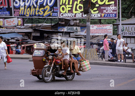 Manila, Philippines, a motorcycle taxi with driver Stock Photo - Alamy