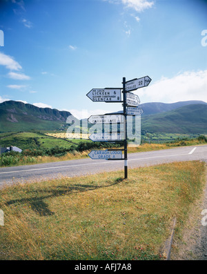 Ring of Kerry road signs in Southern Ireland Stock Photo - Alamy